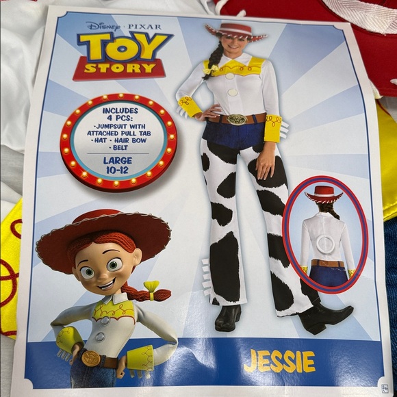 Pixar | Other | Toy Story Jessie Costume Wm Large 12 Cowgirl Movie ...